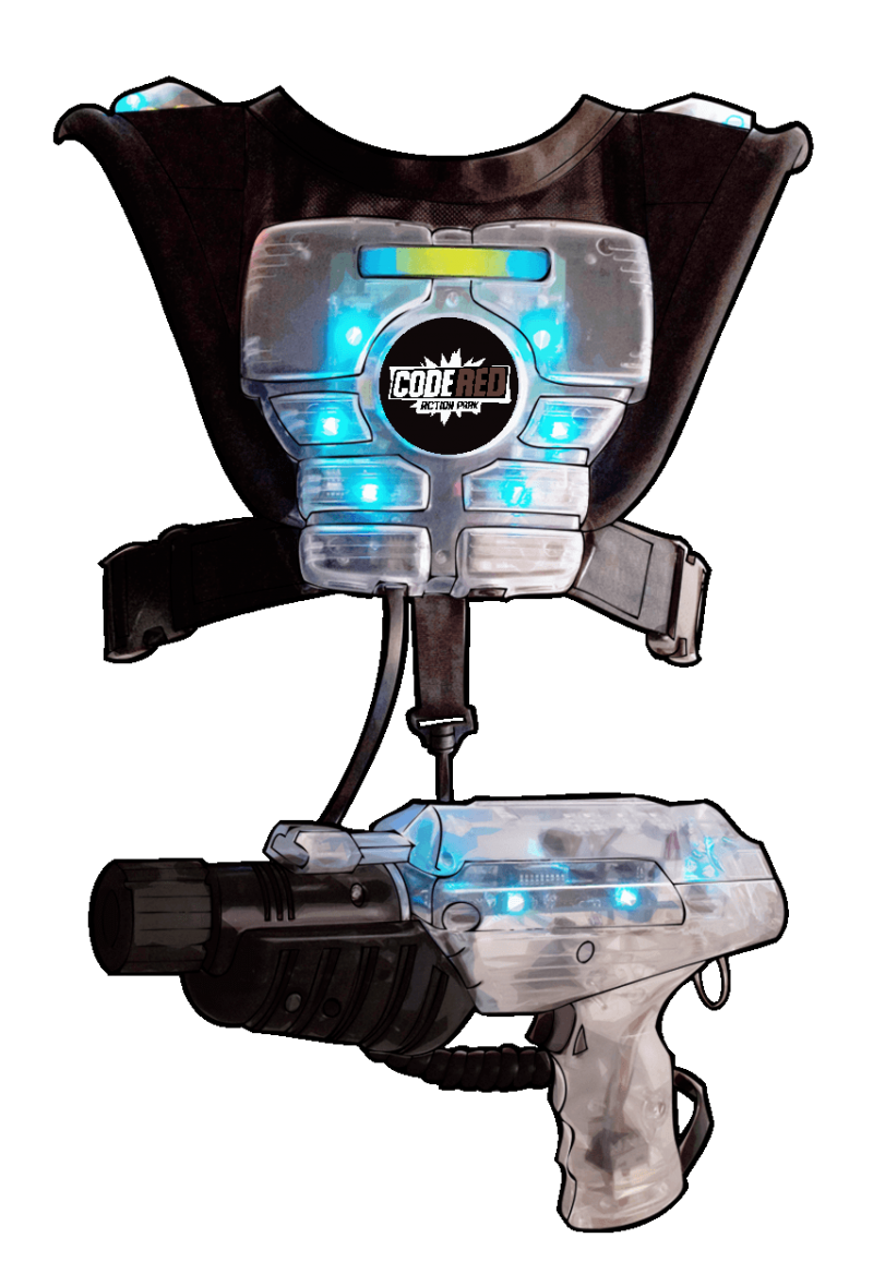 | CODE RED ACTION PARK - JUMP NINJA LASERTAG ESCAPE BLACKLIGHT GOLF